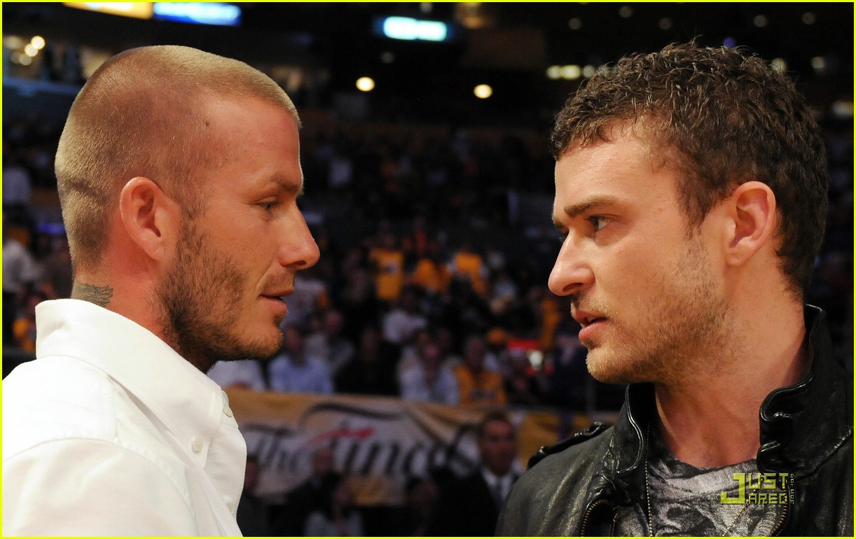 Justin Timberlake and David Beckham Watch Lakers Lose: Photo 1200161 ...
