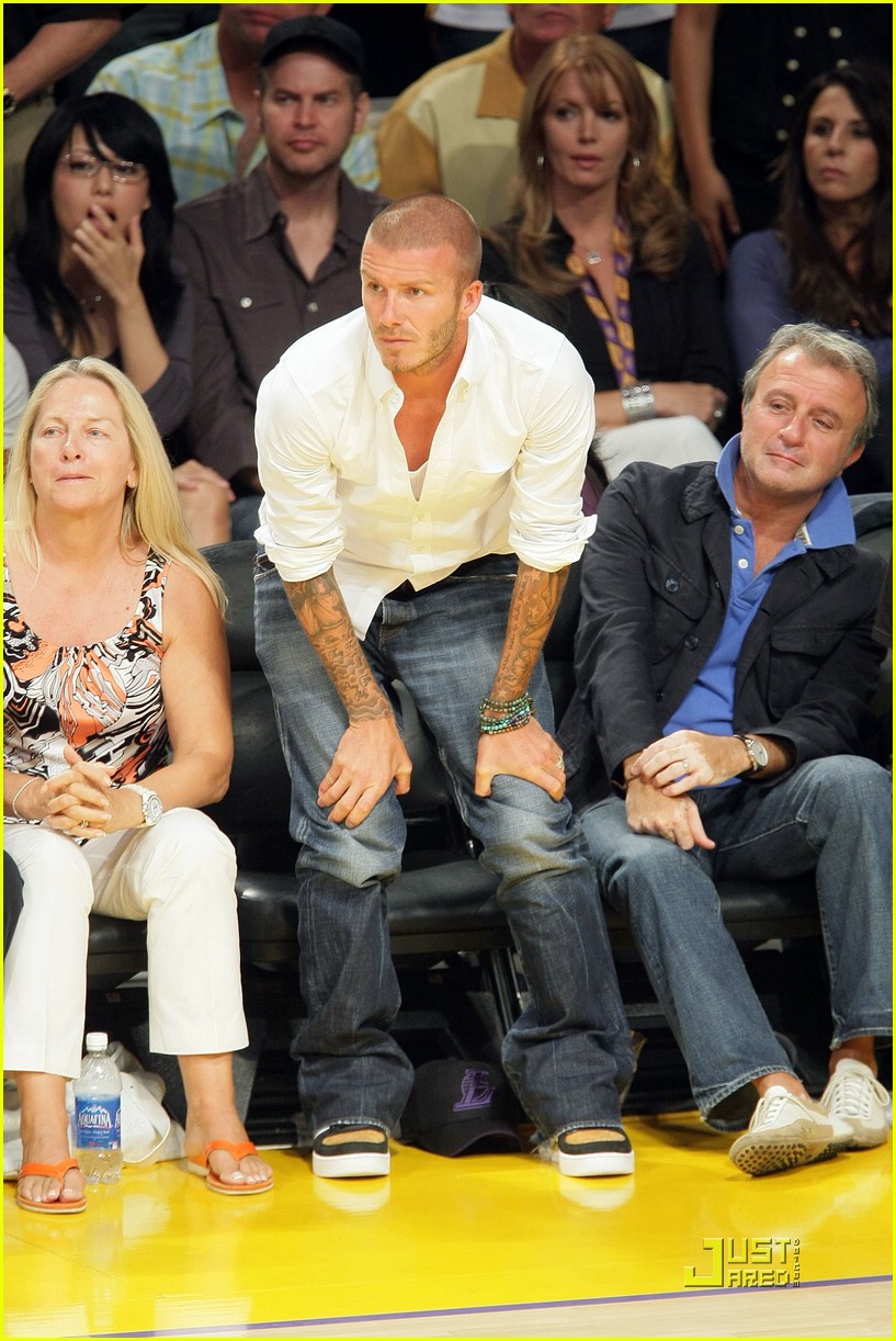 Justin Timberlake and David Beckham Watch Lakers Lose: Photo 1200351 ...