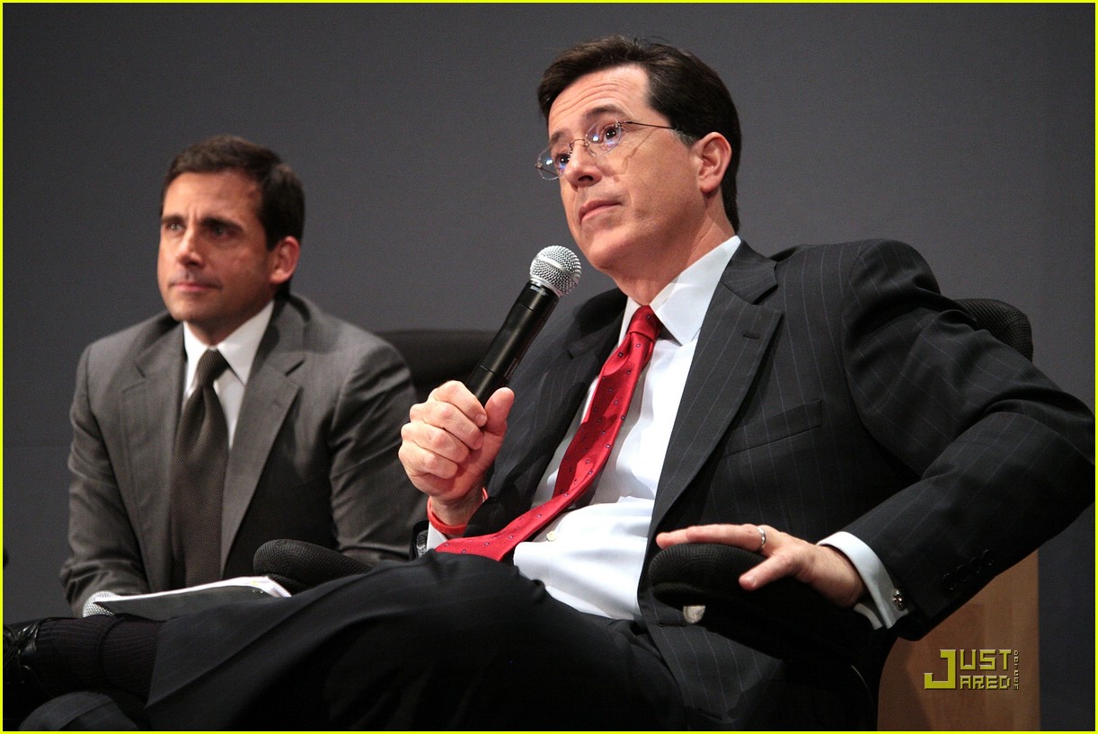 Anne Hathaway and Steve Carell Get Smart with Stephen Colbert: Photo ...