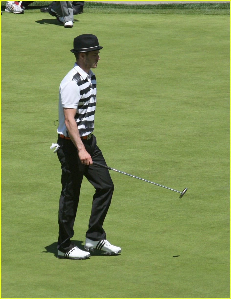 Justin Timberlake & Tony Romo Tee Off: Photo 1187731 | Photos | Just ...