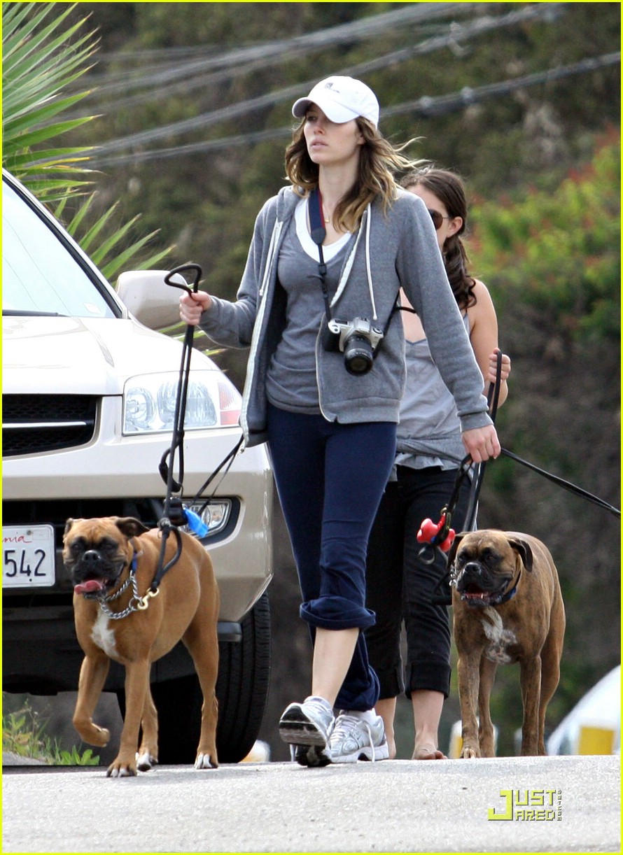 Jessica Biel Is A Deft Dog Walker: Photo 1988301 | Jessica Biel, Justin ...