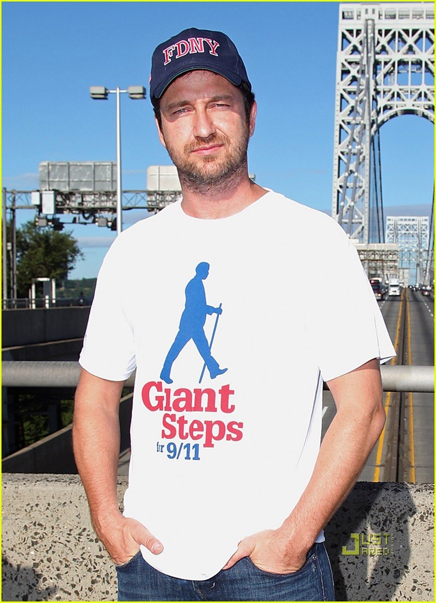 Gerard Butler Takes Giant Steps For 9/11: Photo 2211012 | Gerard Butler ...
