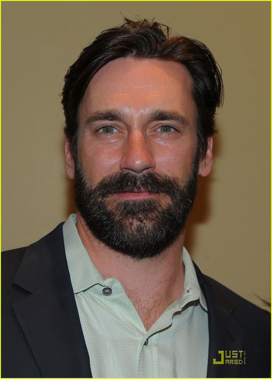 Jon Hamm Boasts A Beard Photo 2408210 Jennifer Westfeldt Jon Hamm