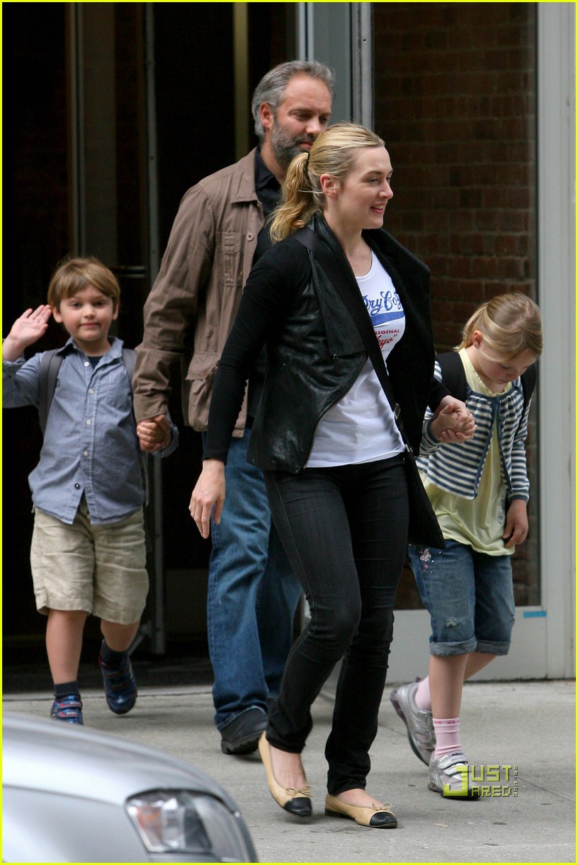 Kate Winslet and Sam Mendes Reunite for School Run: Photo 2440433 ...