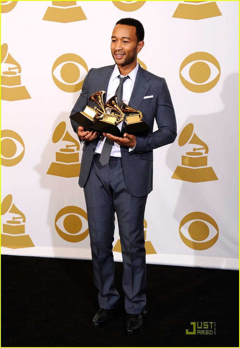 John Legend: Grammys 2011 Red Carpet with Chrissy Teigen: Photo 2519491 ...