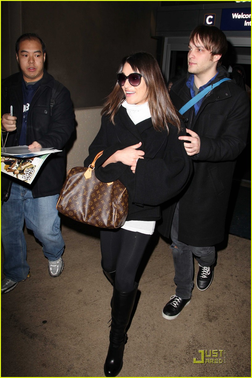 Lea Michele: Super Bowl Weekend with Theo Stockman!: Photo 2517012 ...