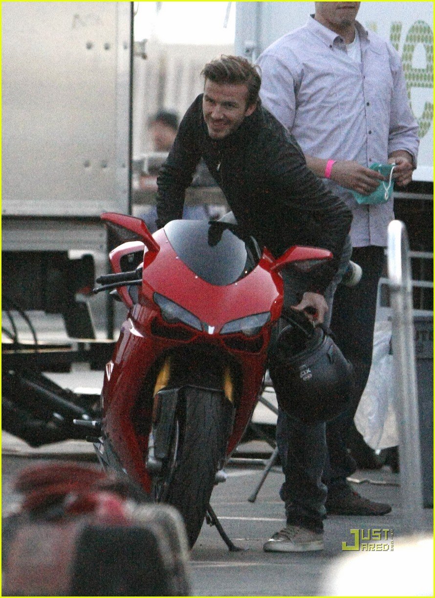 Photo: david beckham motorcycle 01 | Photo 2531259 | Just Jared ...