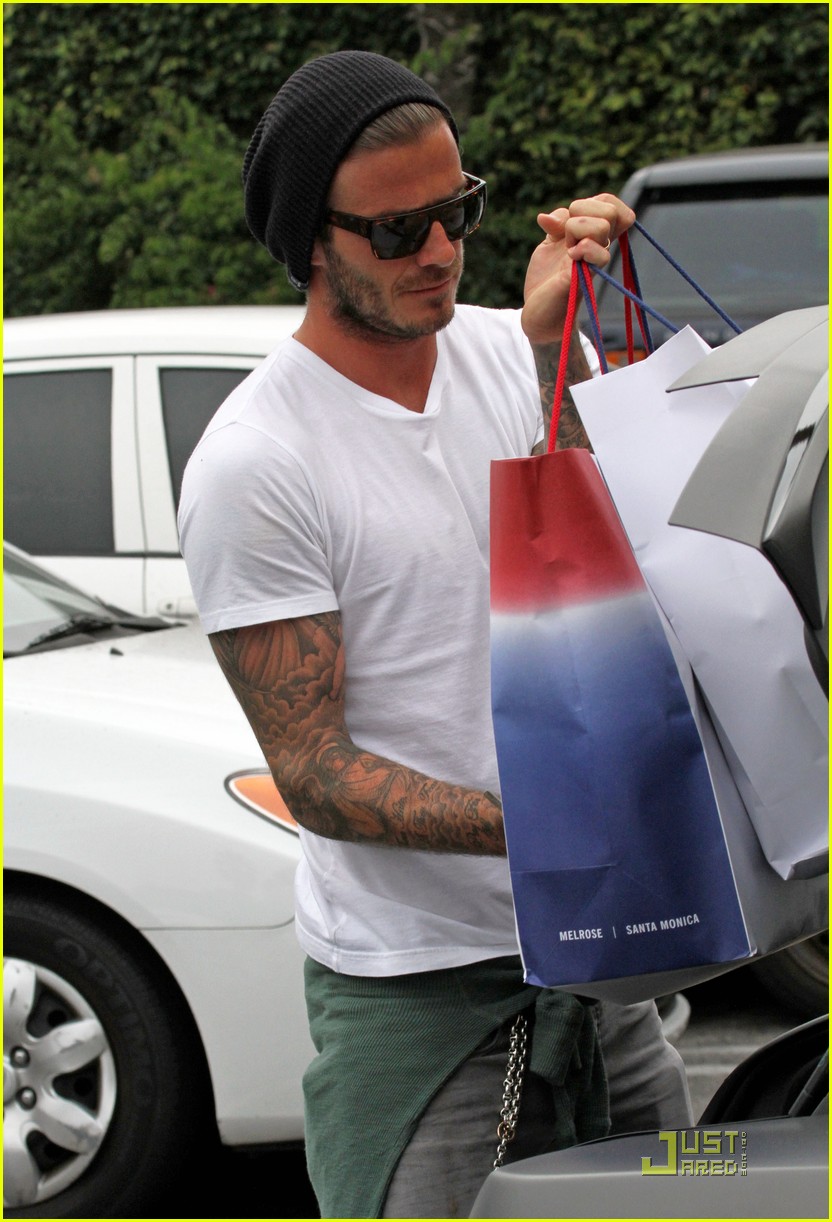 David Beckham: Fred Segal with Romeo!: Photo 2555298 | Celebrity Babies ...