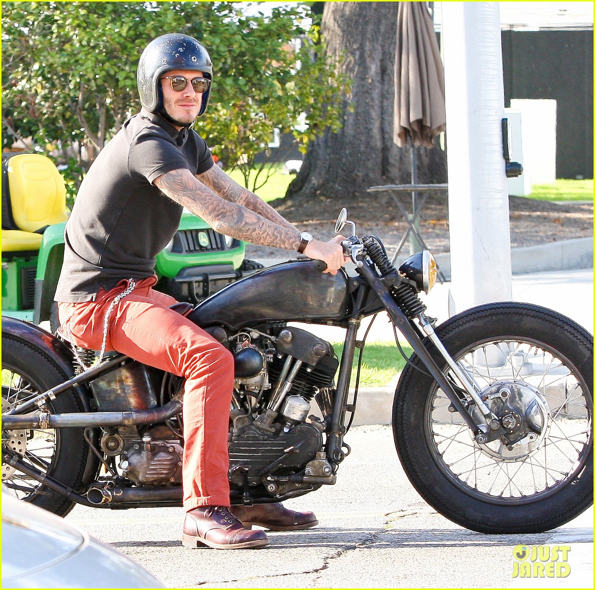 Photo: david beckham motorcycle beverly hills 01 | Photo 2590241 | Just ...