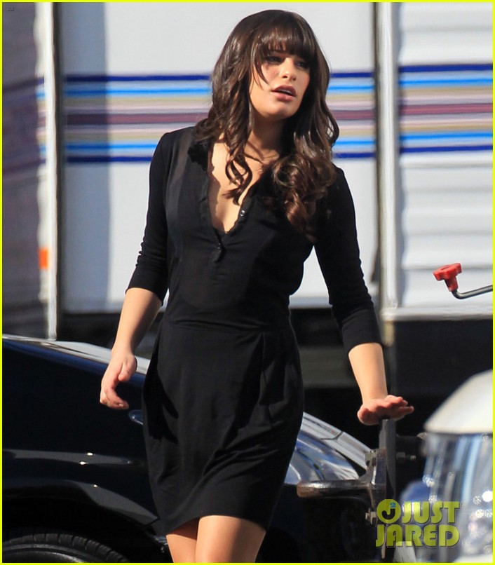 Lea Michele: 'Glee' Set with Jeff Goldblum!: Photo 2619910 | Cory ...