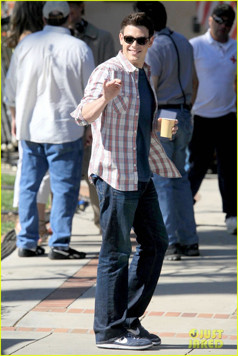 Cory Monteith & Mark Salling: 'Glee' Guys on Set: Photo 2630102 | Cory ...
