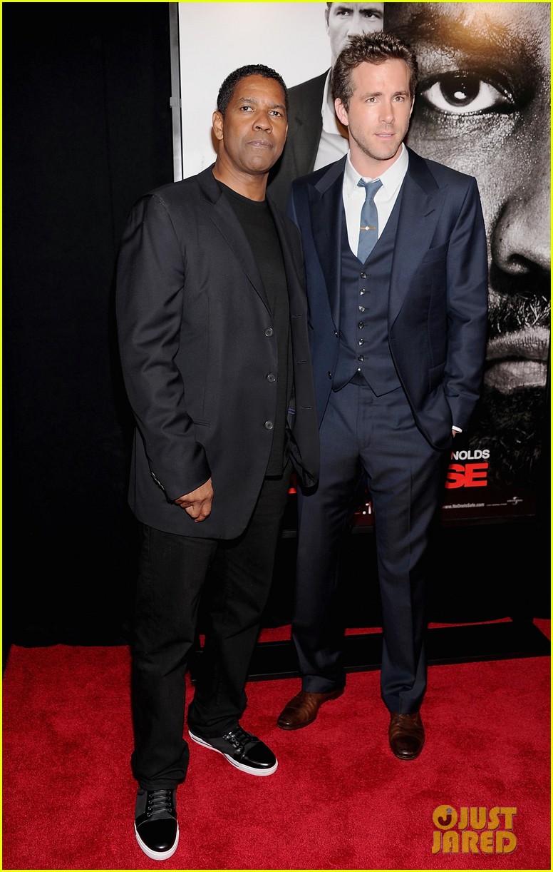 Ryan Reynolds & Denzel Washington: 'Safe House' Premiere!: Photo ...
