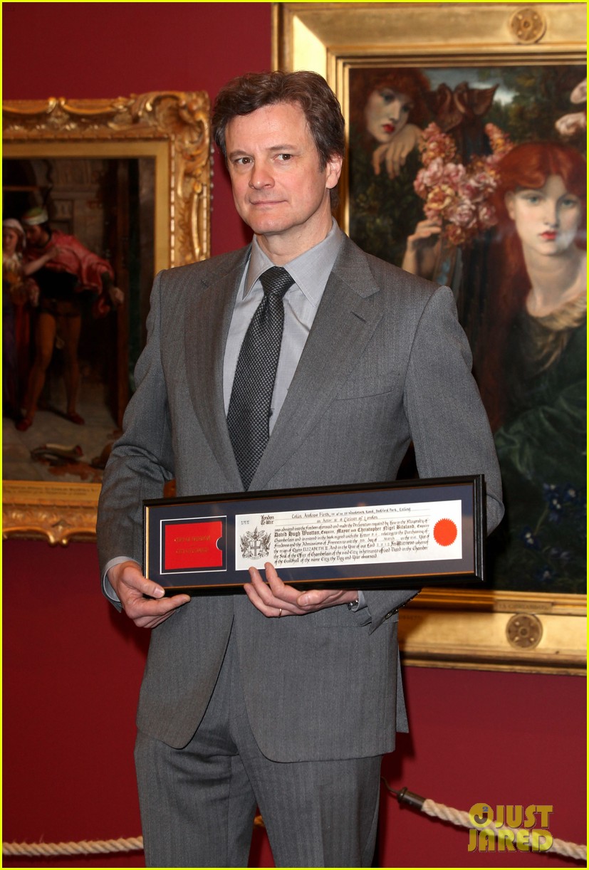 Colin Firth: Freeman Honor in London!: Photo 2637105 | Colin Firth ...