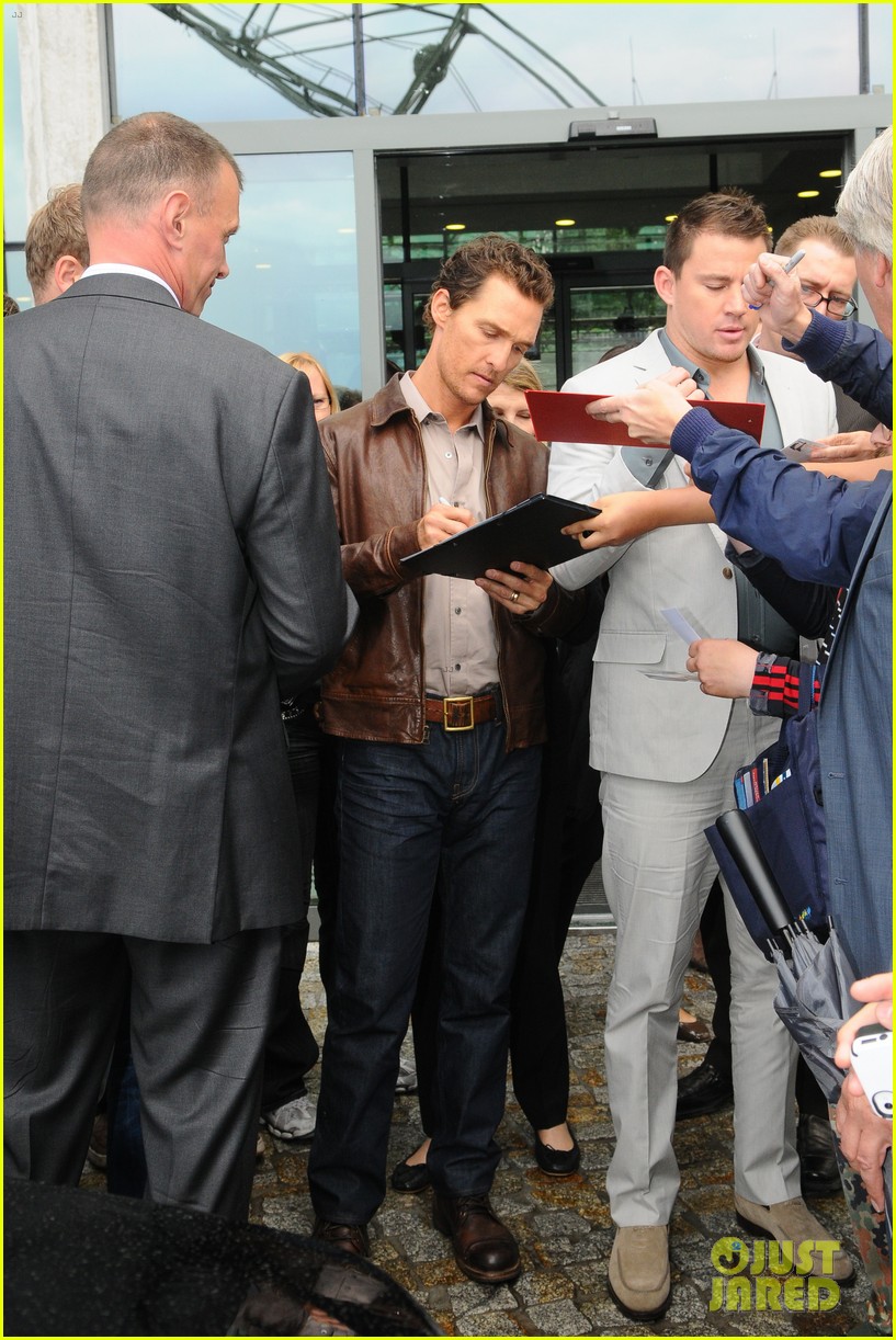 Channing Tatum & Matthew McConaughey: 'Magic Mike' Germany Photo Call ...