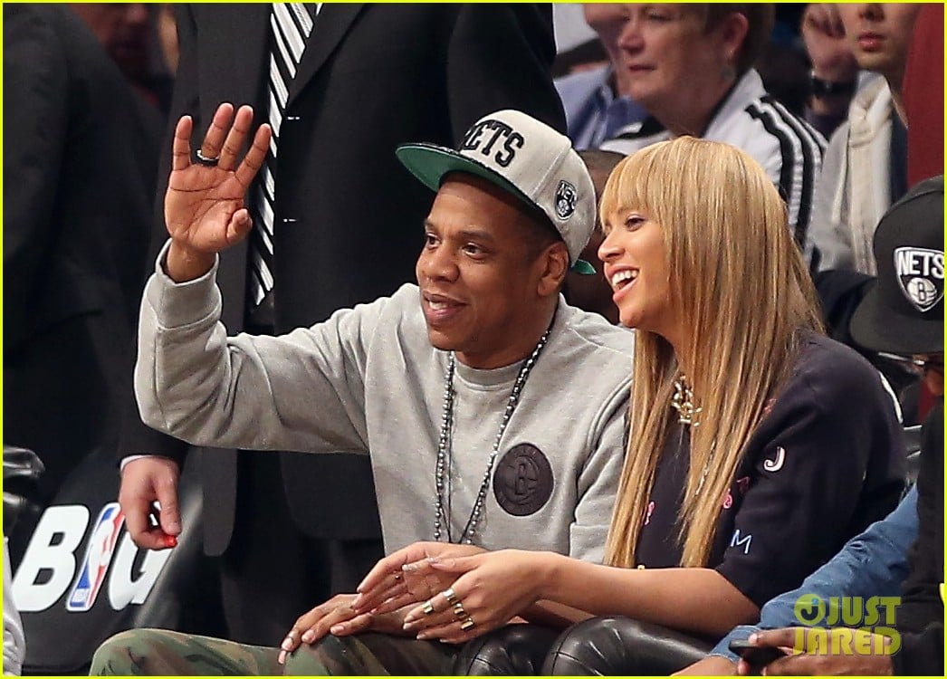 Beyonce & Jay-Z: Nets vs. Knicks Game at Barclays Center!: Photo ...