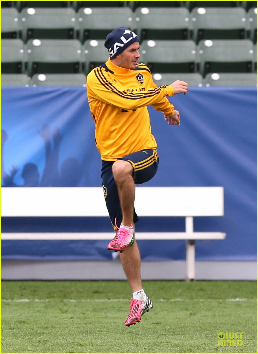 David Beckham: Final Galaxy Game Practice!: Photo 2767070 | David ...