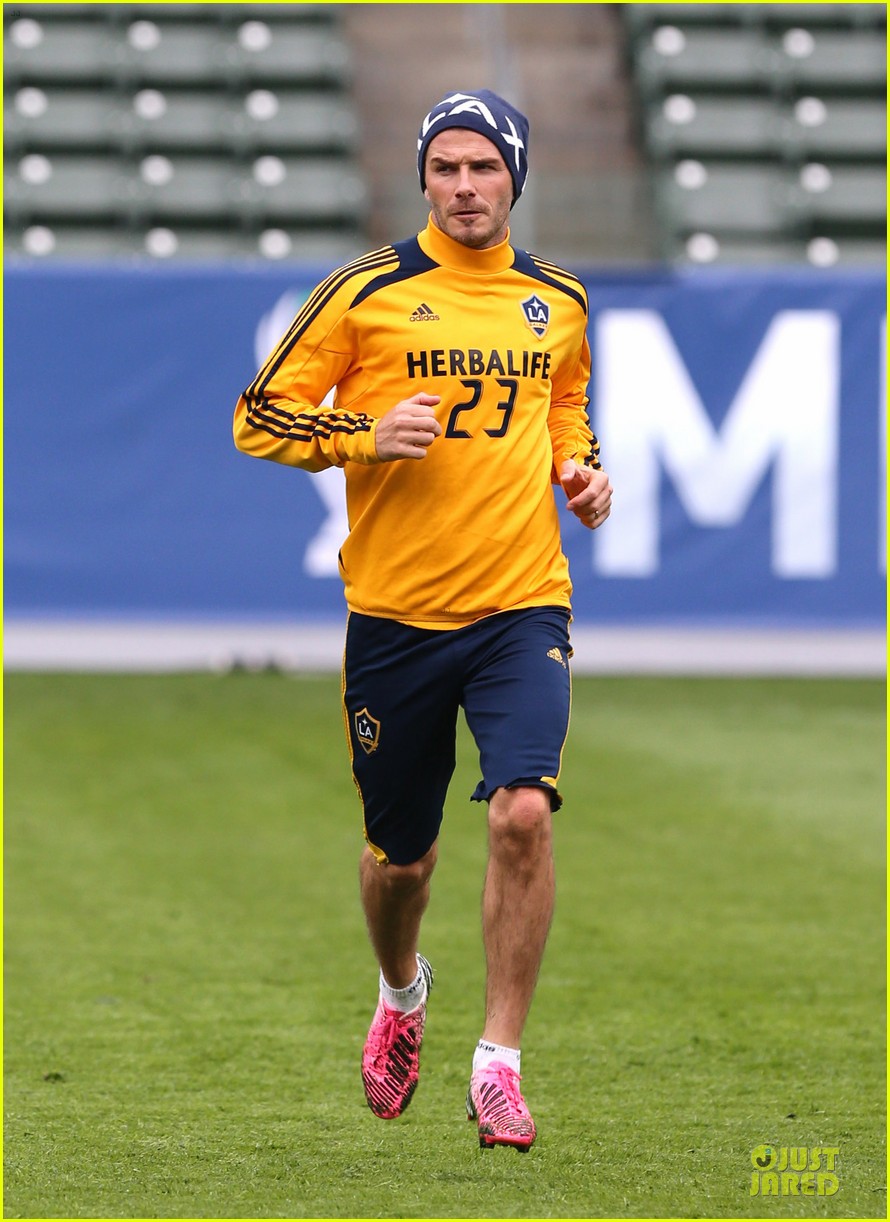 David Beckham: Final Galaxy Game Practice!: Photo 2767087 | David ...