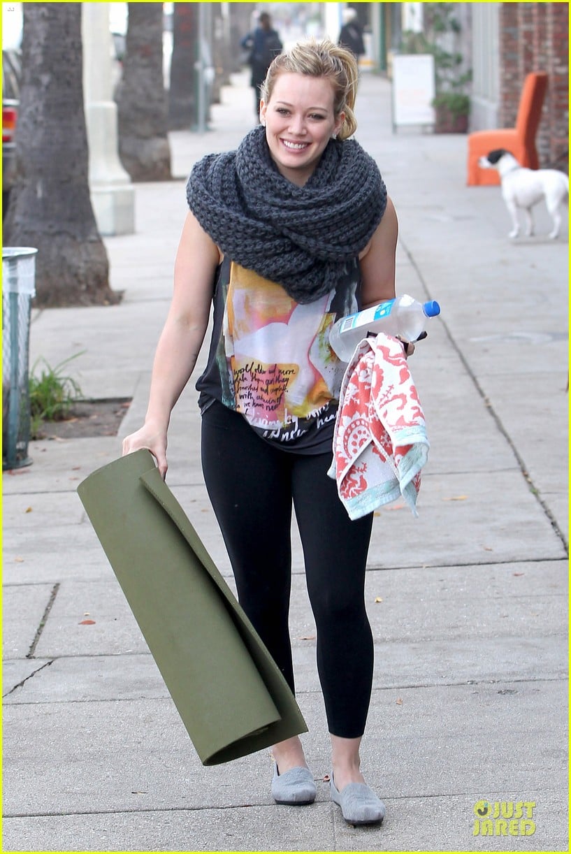 Hilary Duff & Luca: Matching Outfits for Lunch!: Photo 2772675 ...