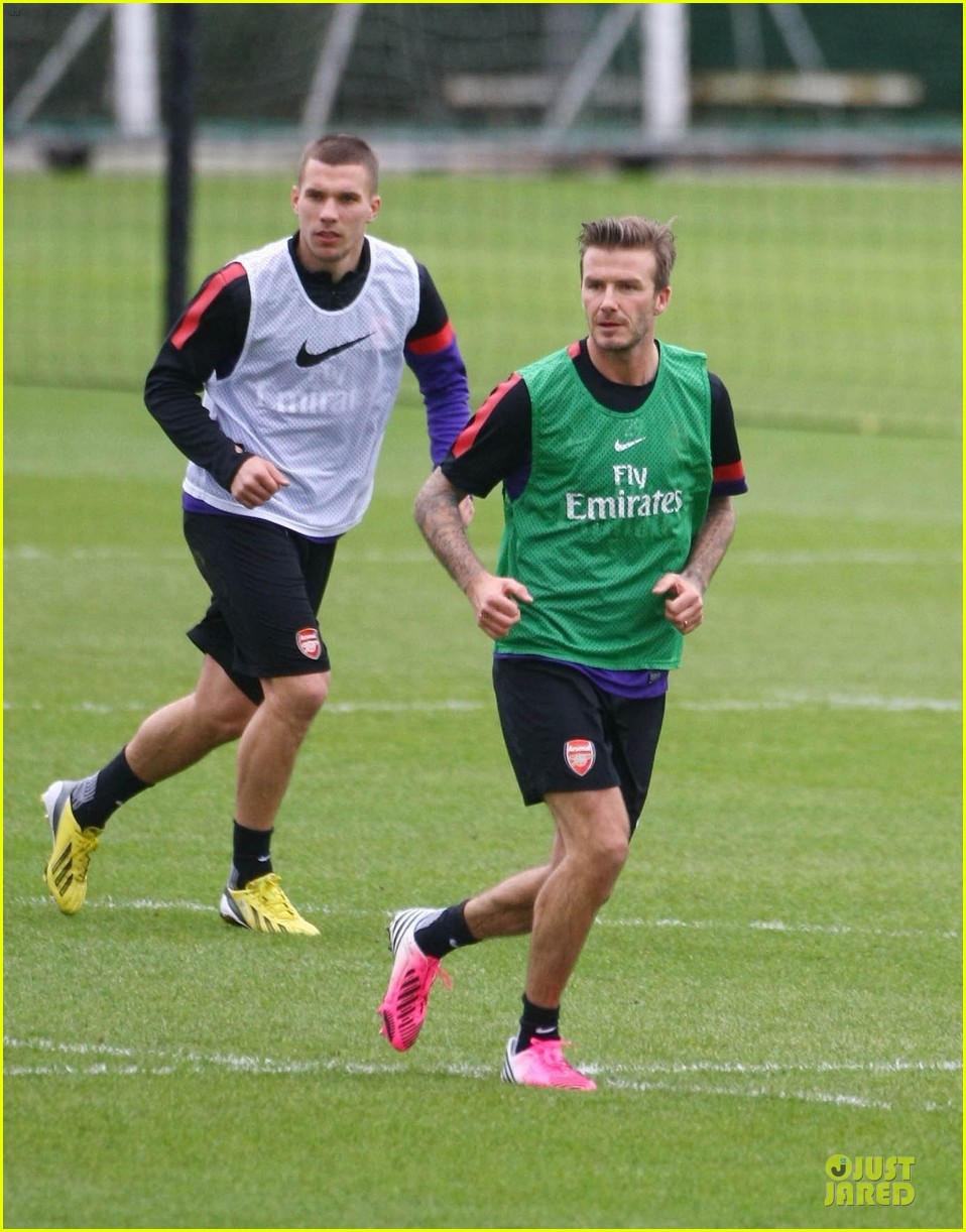 David Beckham: Fitness Workout at Arsenal FC Training Center!: Photo ...