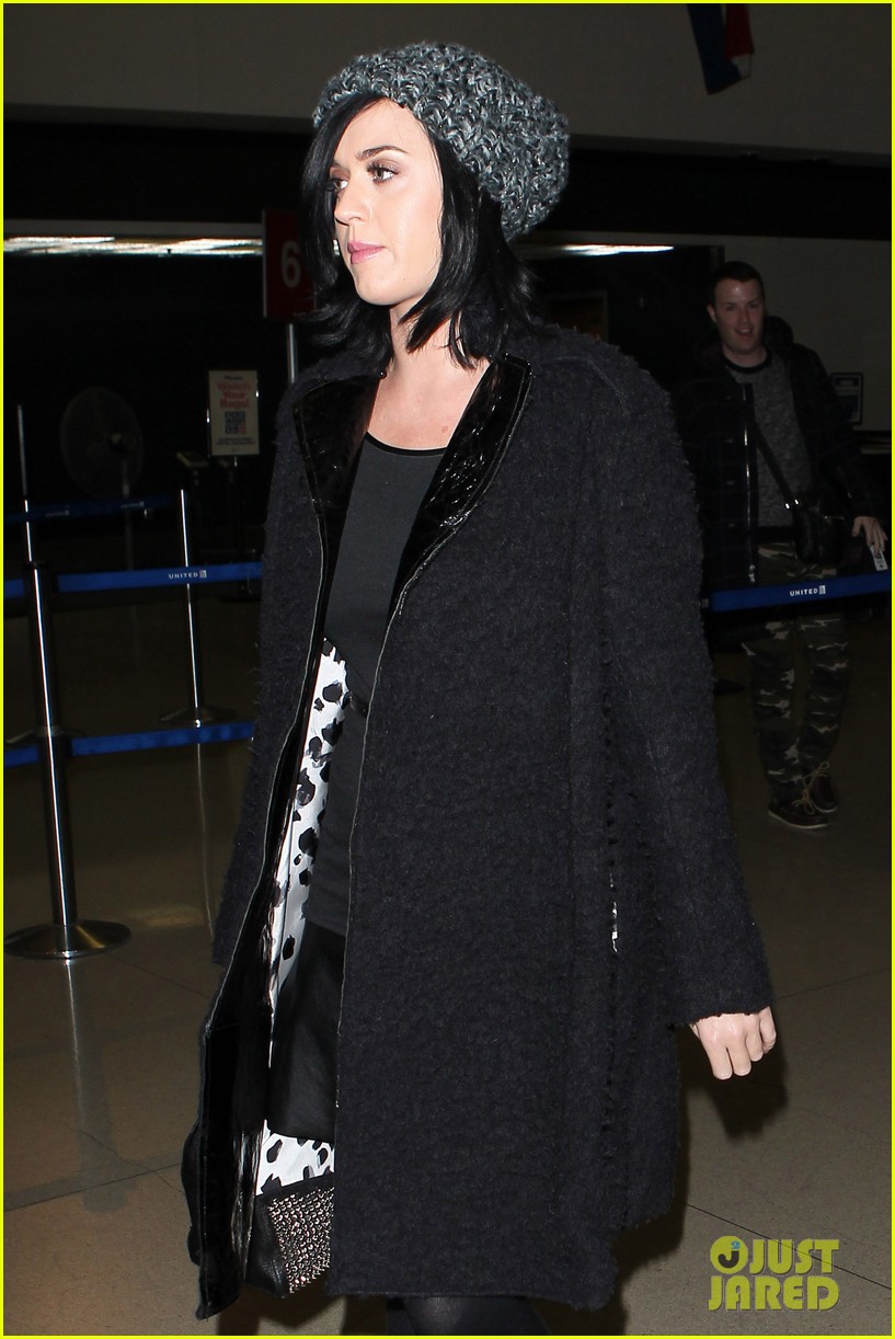 Katy Perry & Eva Longoria Arrive at LAX After Inauguration: Photo ...
