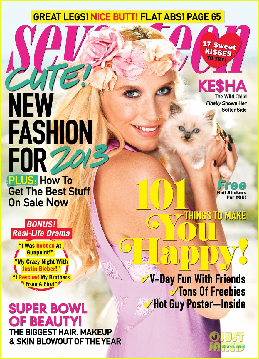 Ke$ha Covers 'Seventeen' February 2013: Photo 2783895 | Kesha, Magazine ...