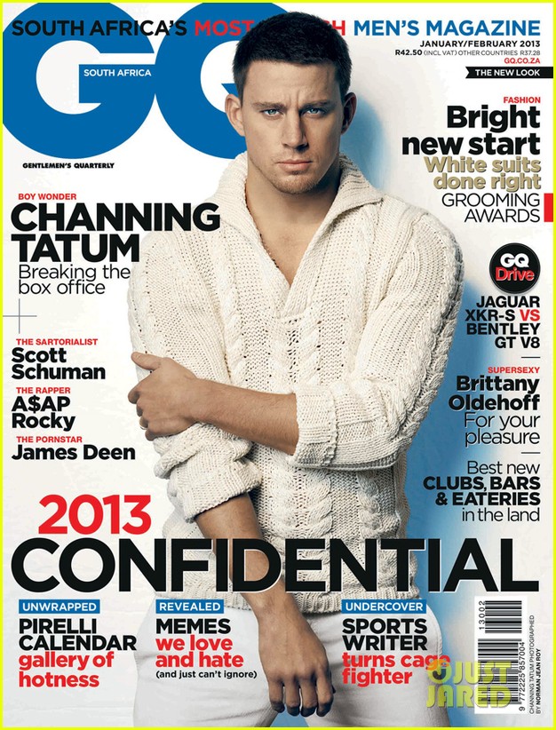 Channing Tatum Covers 'GQ South Africa' Jan/Feb 2013: Photo 2783768 ...