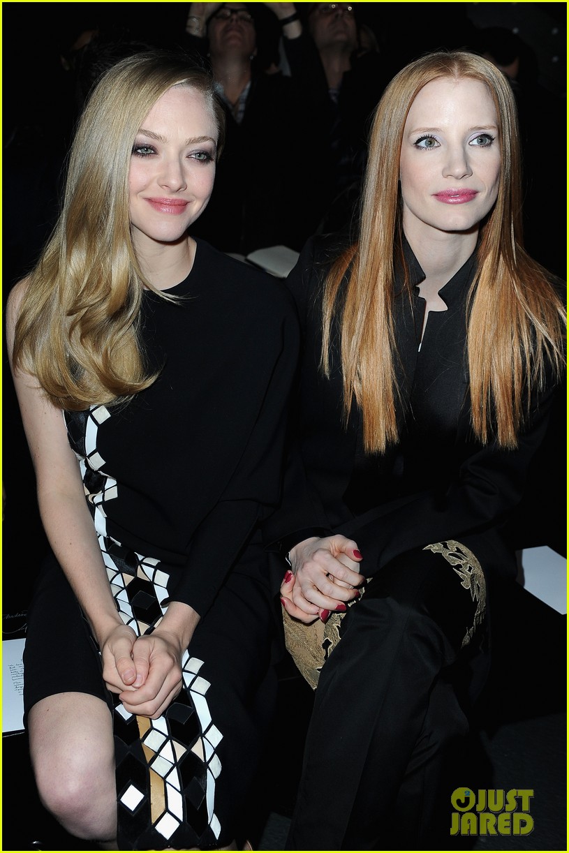 Jessica Chastain & Amanda Seyfried: Givenchy Paris Fashion Show: Photo ...