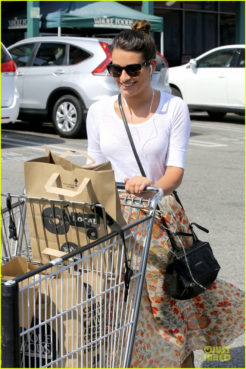 Lea Michele's Sheer Grocery Run, Cory Monteith's Striped Office Meeting ...
