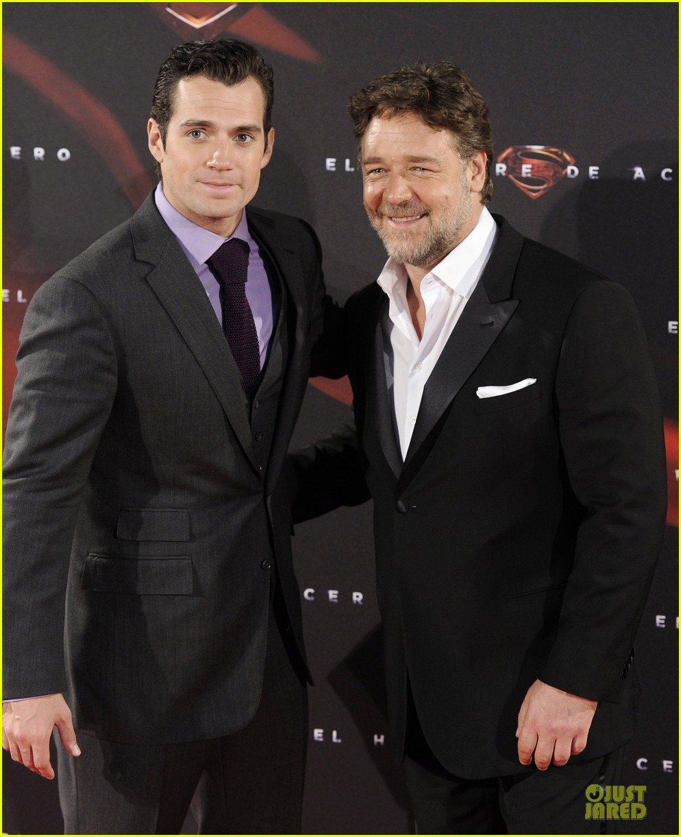Henry Cavill & Russell Crowe: 'Man of Steel' Madrid Premiere!: Photo ...