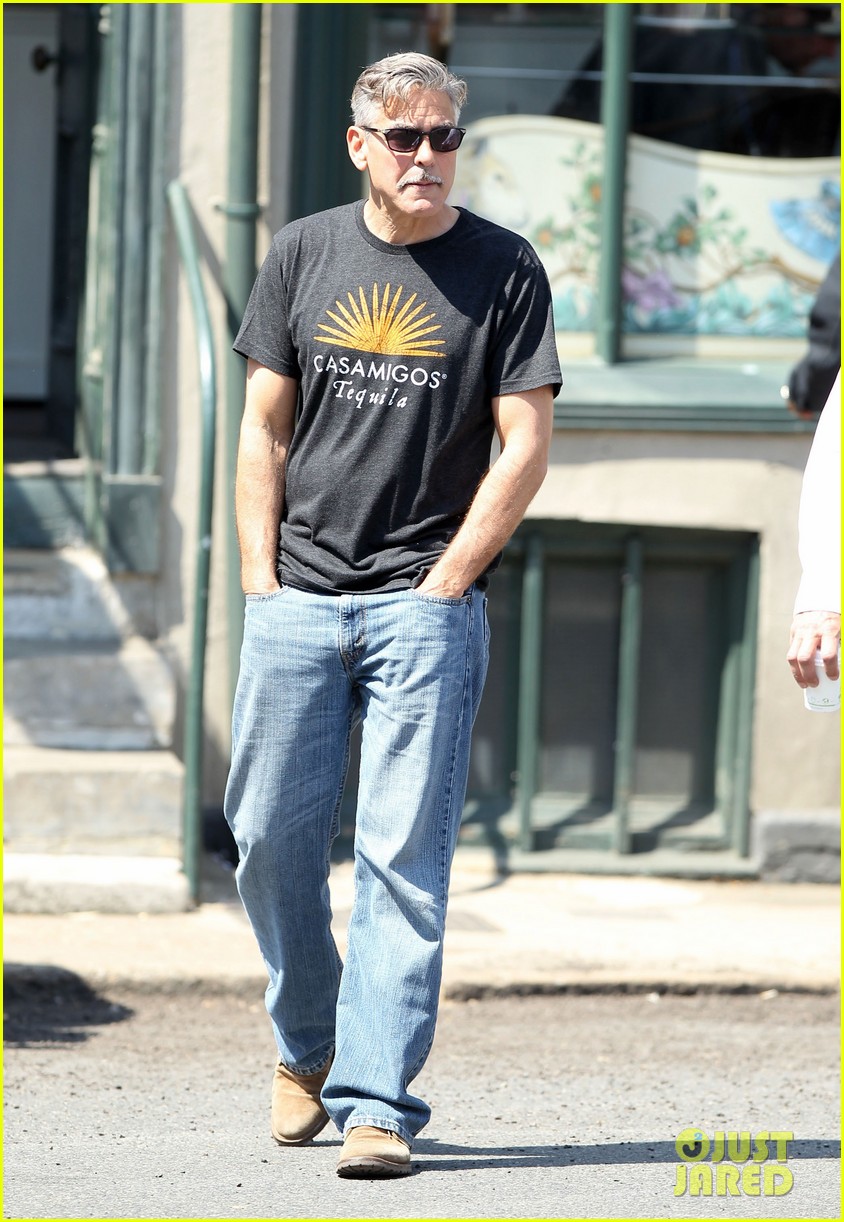 George Clooney Greets Fans on 'Monuments Men' Set: Photo 2885868 ...