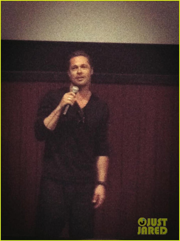 Brad Pitt Surprises Audience at 'World War Z' Atlanta Screening!: Photo ...