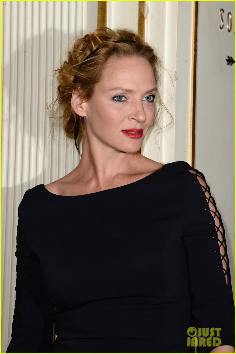 Zachary Quinto & Uma Thurman: Front Row at 'Versace': Photo 2901344 ...