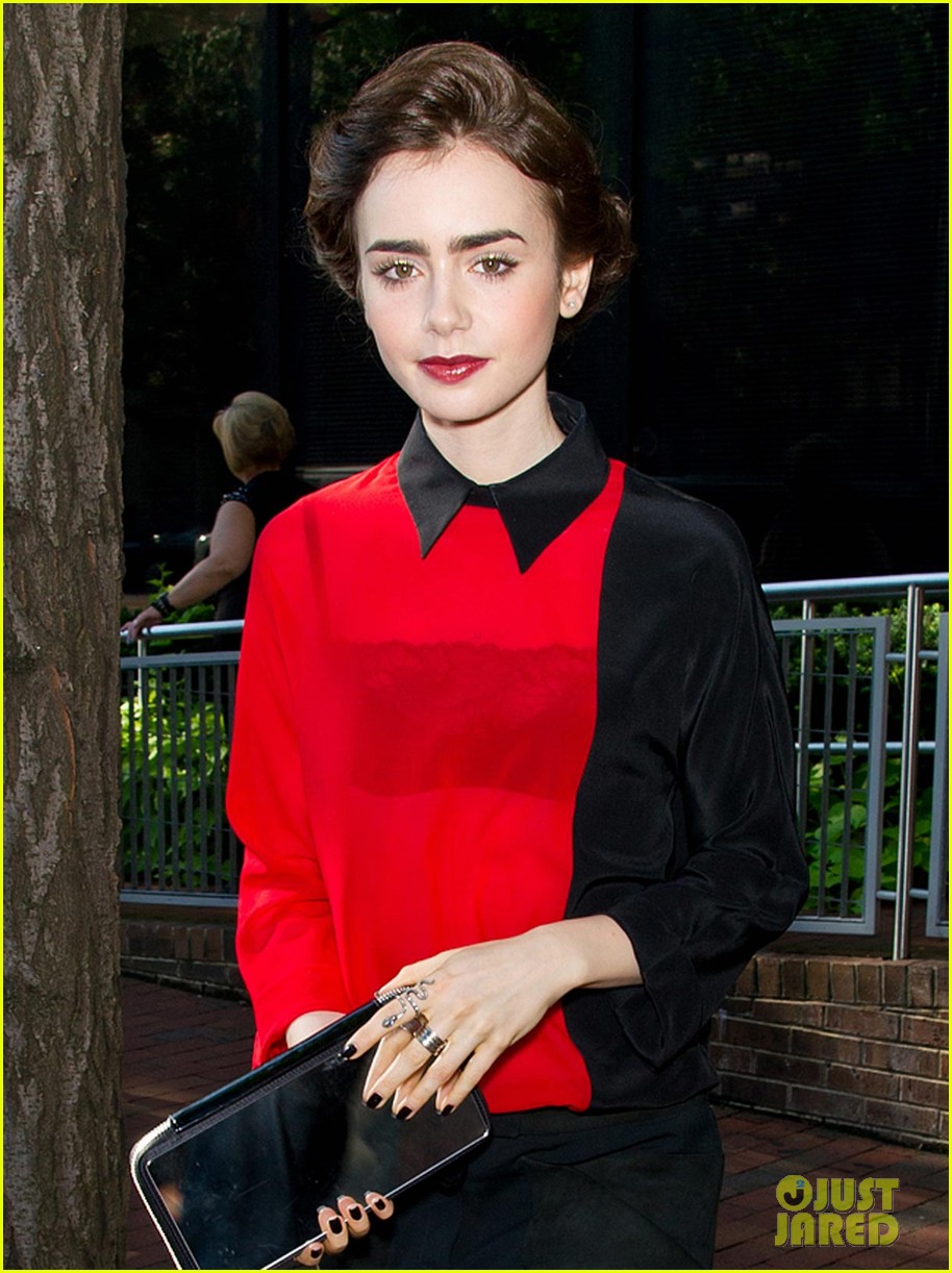 Lily Collins Promotes 'Mortal Instruments' on 'Good Day': Photo 2922322 ...