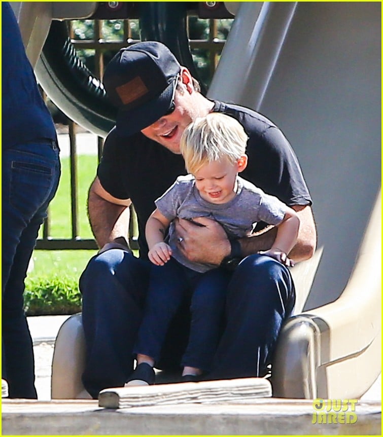 Hilary Duff: Mike Comrie Slides with Luca!: Photo 2970390 | Celebrity ...
