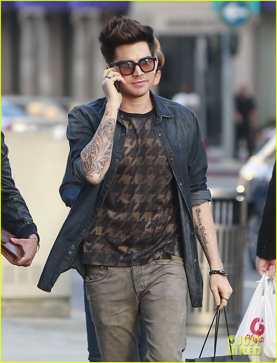 Adam Lambert: Beverly Hills Shopper with Markus Molinari!: Photo ...