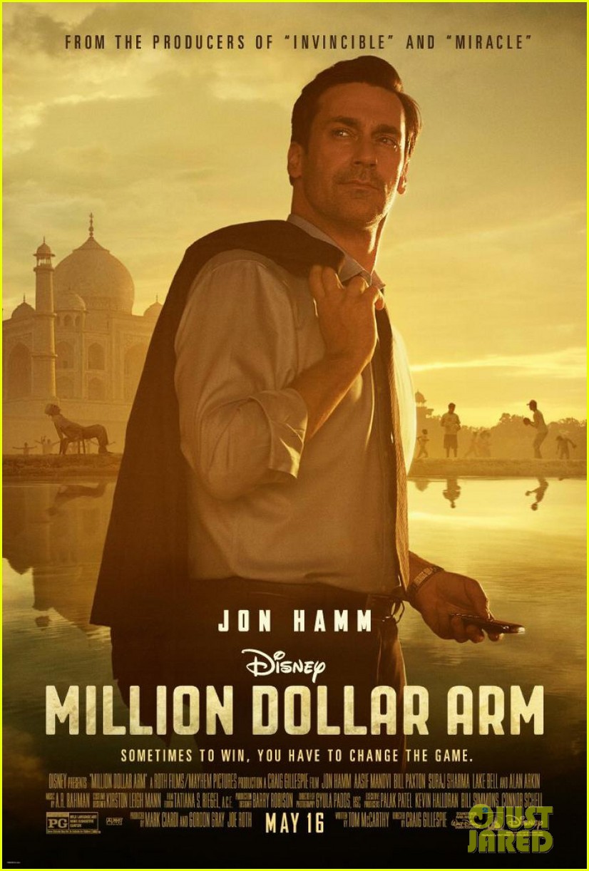 Jon Hamm: 'Million Dollar Arm' Poster & Trailer - Watch Now!: Photo ...