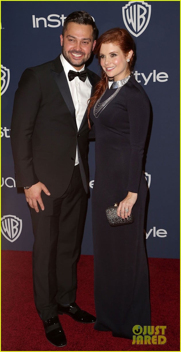 Dave & Odette Annable: InStyle Golden Globes Party 2014 with Joanna ...