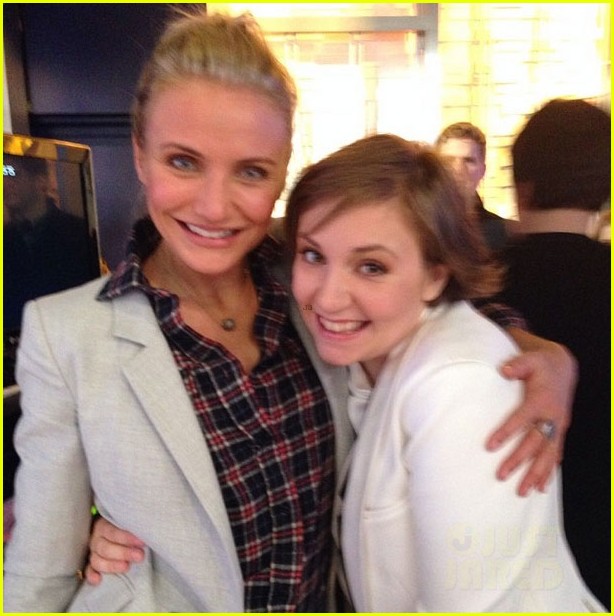 Cameron Diaz & Lena Dunham Meet at 'Good Morning America': Photo ...
