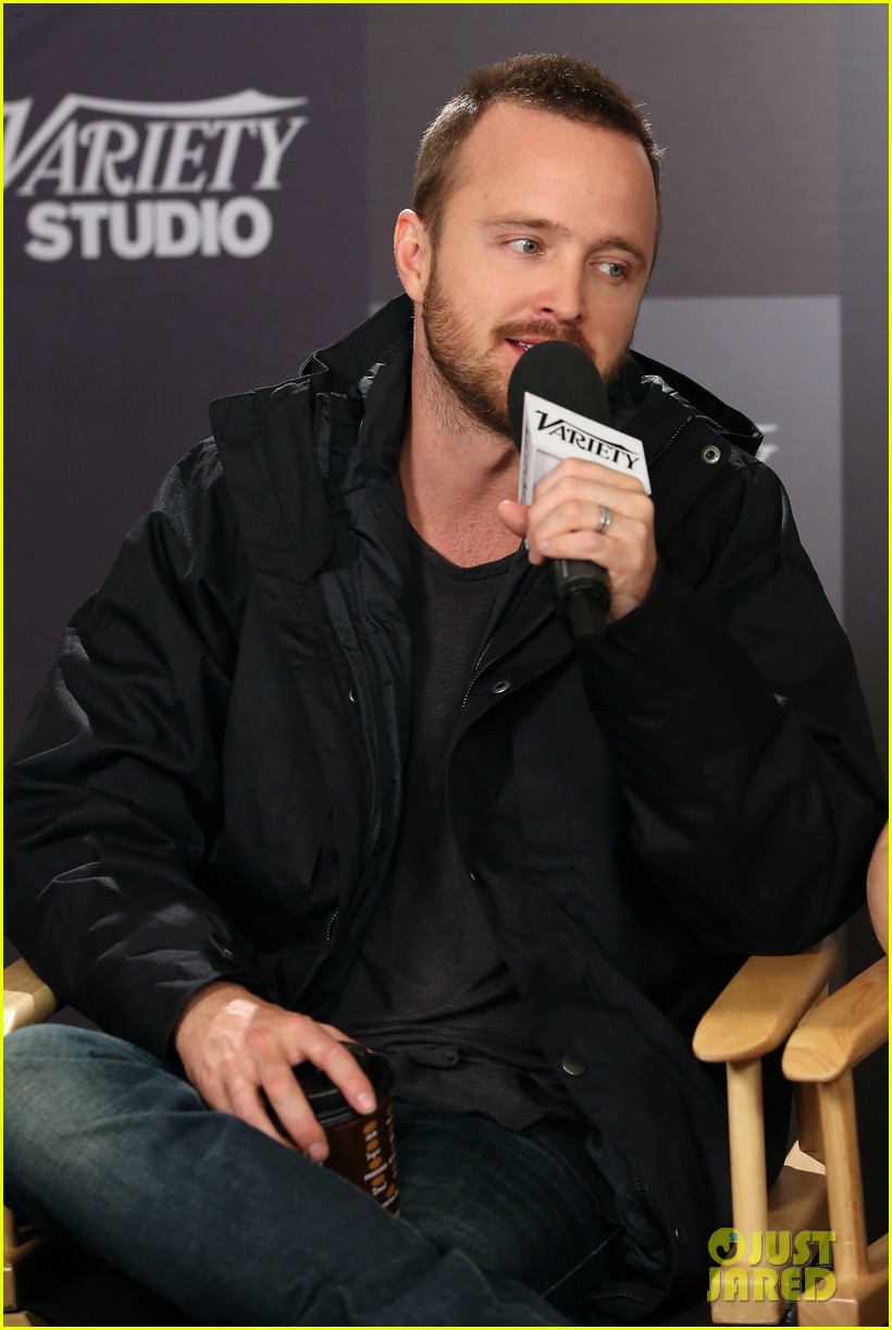 Elle Fanning & Aaron Paul Meet Up at Variety's Sundance Studio: Photo ...