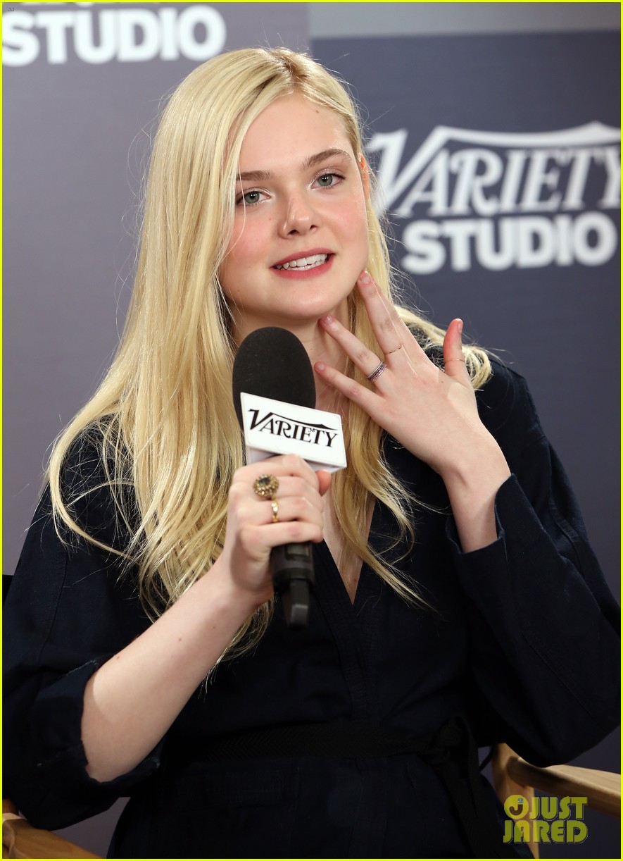 Elle Fanning & Aaron Paul Meet Up at Variety's Sundance Studio: Photo ...