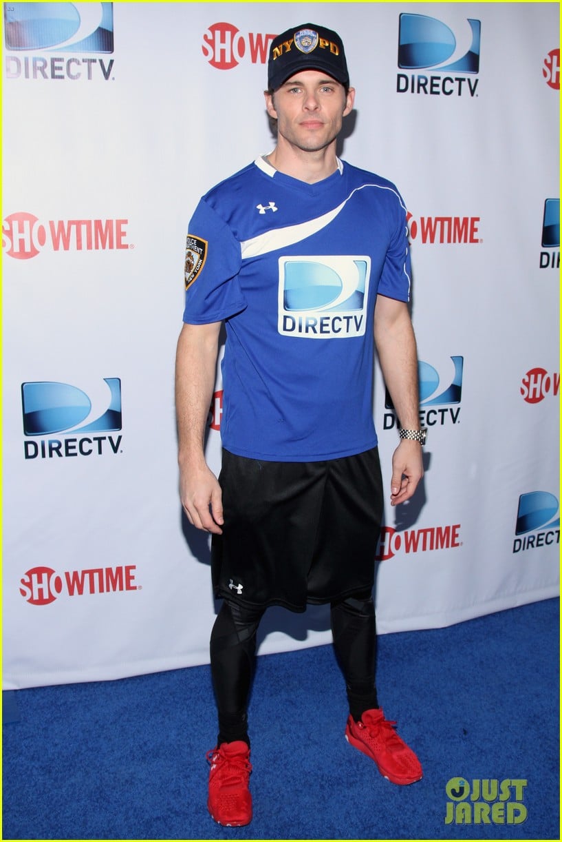 Aaron Paul & James Marsden: DirecTV Beach Bowl Players!: Photo 3045648 ...