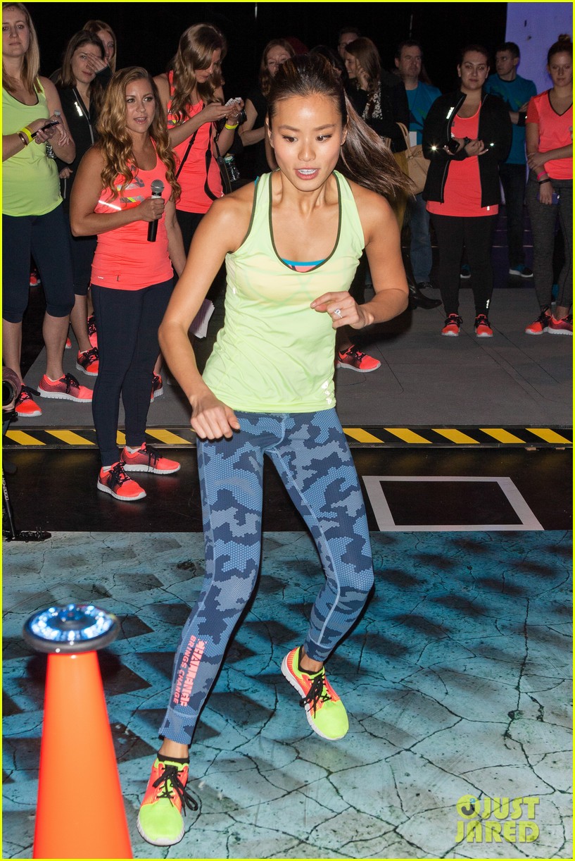 Jamie Chung Flexes Her Muscles While Testing Reebok Shoes: Photo ...
