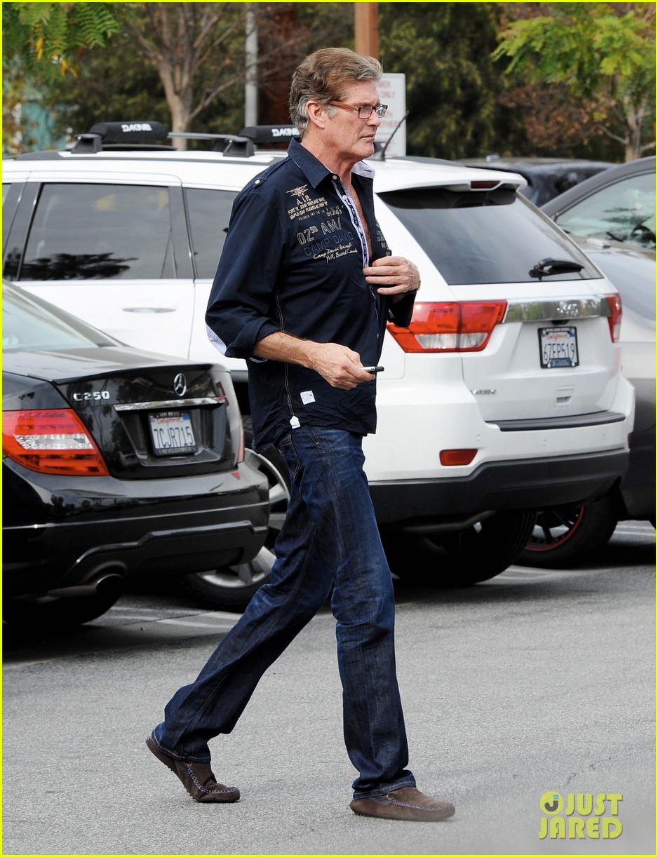 David Hasselhoff Changes His Shirt in Middle of a Parking Lot: Photo ...