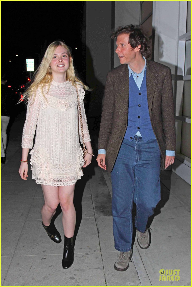 Elle Fanning Teases the Cameras in Sheer Dress at Mr. Chow!: Photo ...