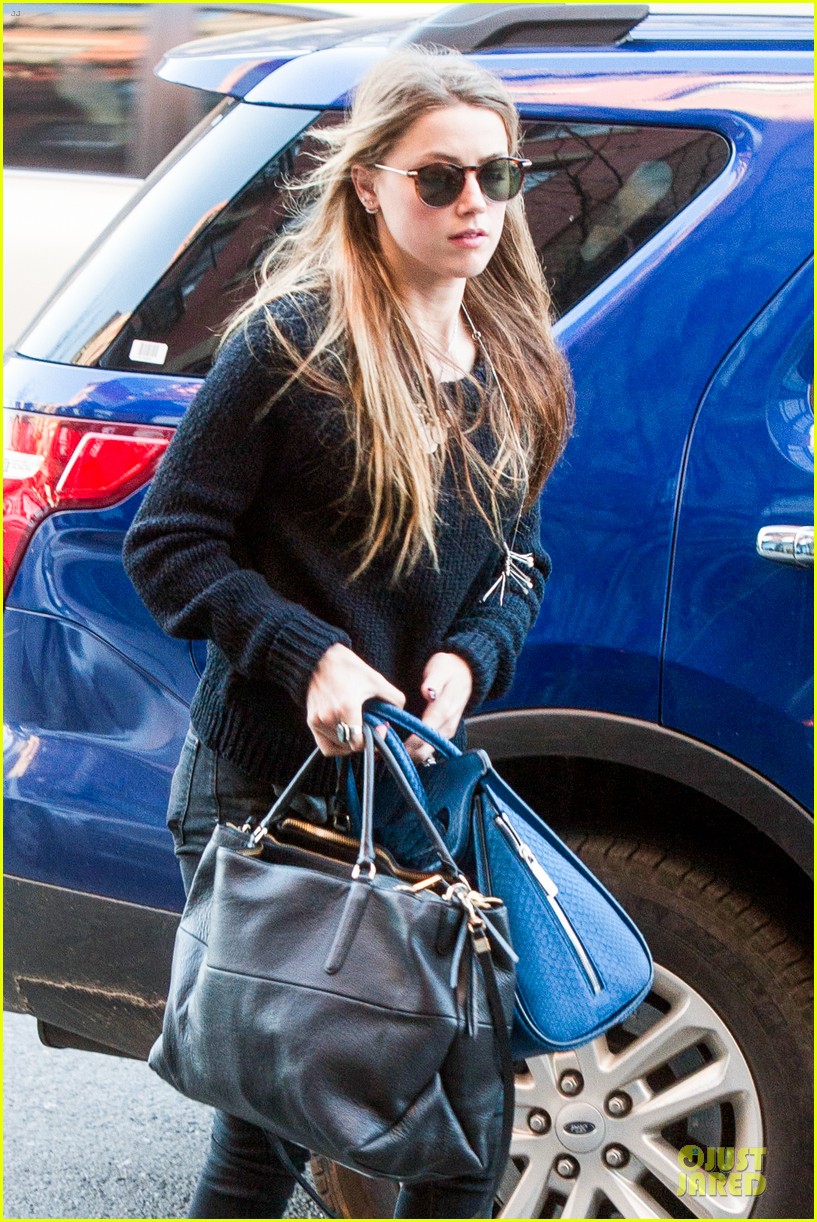 Amber Heard Is Feeling Blue Without Johnny Depp in NYC!: Photo 3076305 ...