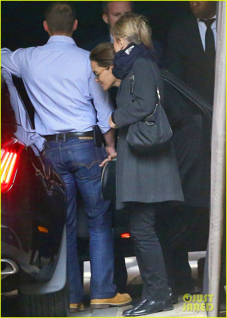 Angelina Jolie Ducks Into Her Car After Quick Trip in London: Photo ...