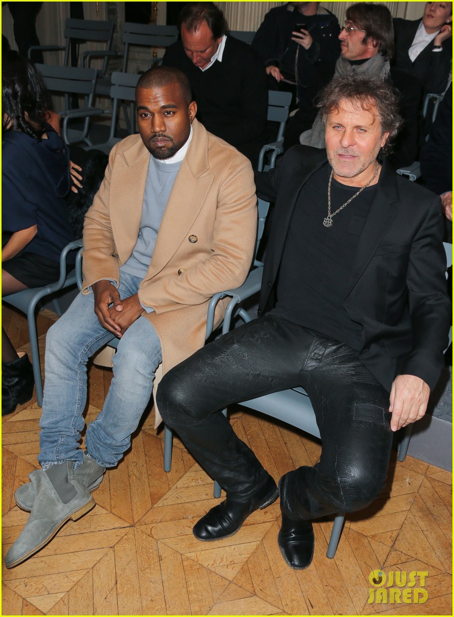 Kanye West Sits Front Row at the Celine Paris Fashion Show: Photo ...