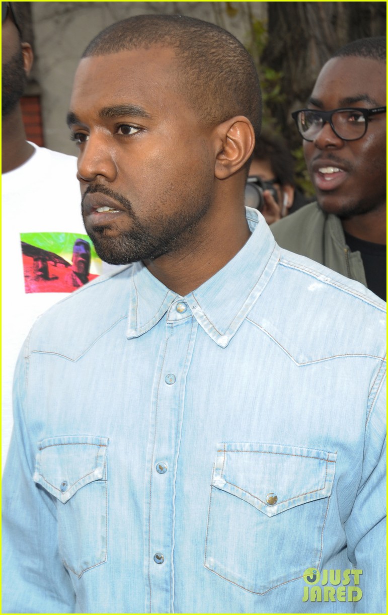 Kanye West Sits Front Row at the Celine Paris Fashion Show: Photo ...