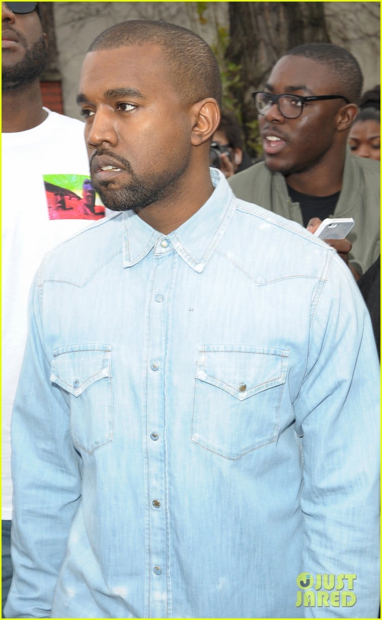 Kanye West Sits Front Row at the Celine Paris Fashion Show: Photo ...