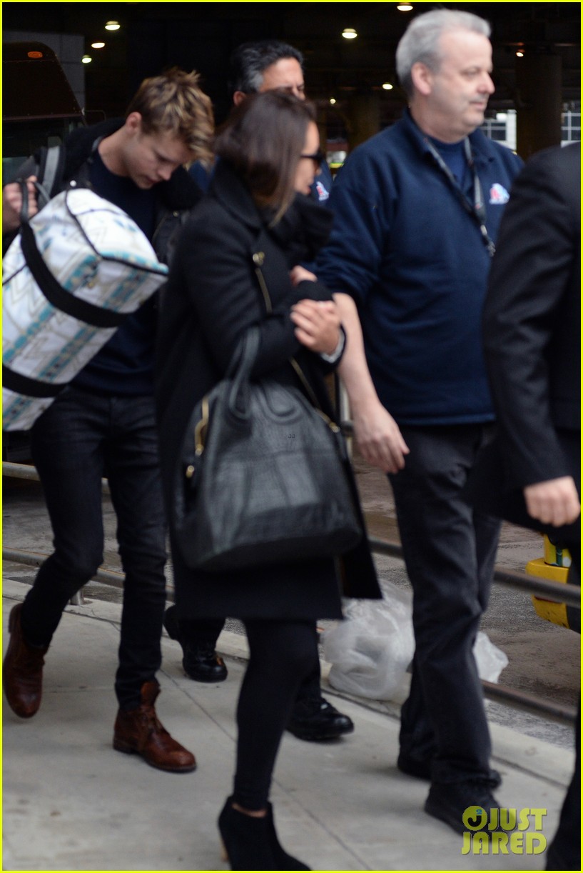Lea Michele & Chord Overstreet Arrive in New York Together!: Photo ...